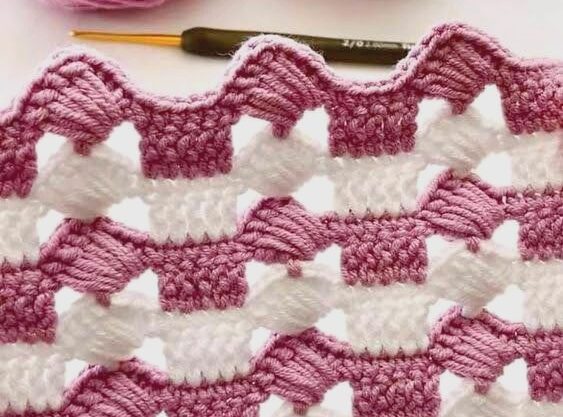 Tilted Block Stitch Pattern Free - Crochet Easy