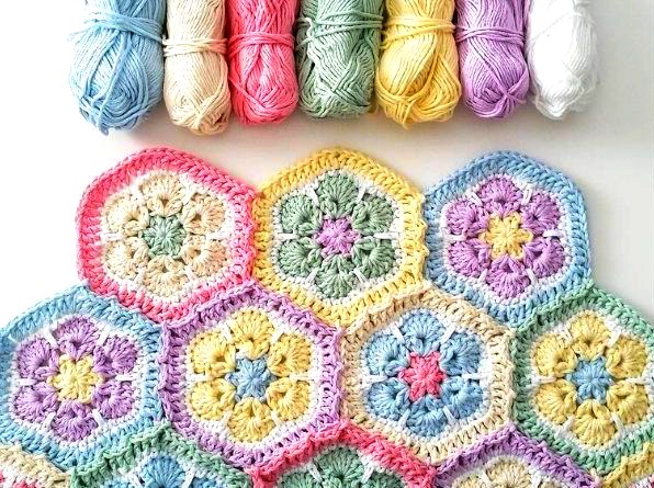 Hexie African Flower Motif Pattern - Crochet Easy