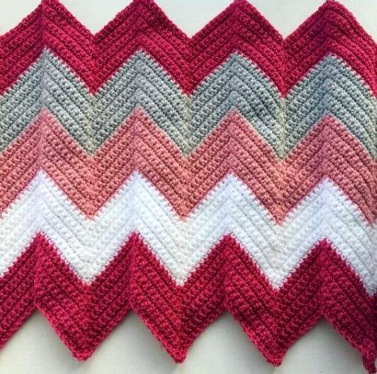 Crochet Chevron Blanket – Free Pattern - Crochet Easy