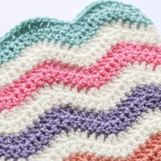 Easy Ripple Afghan Pattern - Crochet Easy