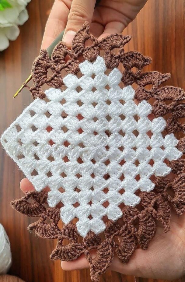 Crochet Coaster Thalposh Design - Crochet Easy
